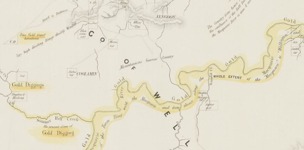Historical gold maps of the New South Wales Goldfields - Historical ...