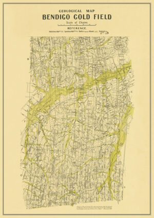Bendigo Historical Gold Map