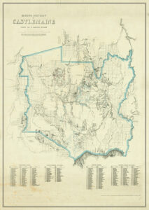 Castlemaine Mining District Historical Gold Map