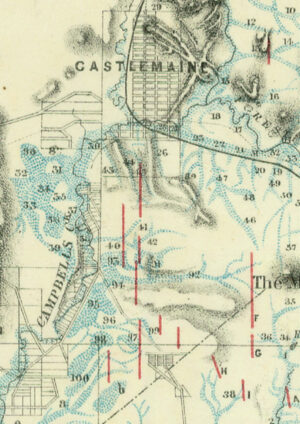 Castlemaine Mining District Historical Gold Map