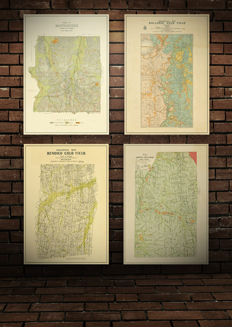 Bundle – Victorian Historical Gold Maps - Historical Gold Maps