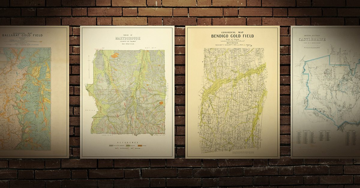 Historical gold maps of the Queensland goldfields