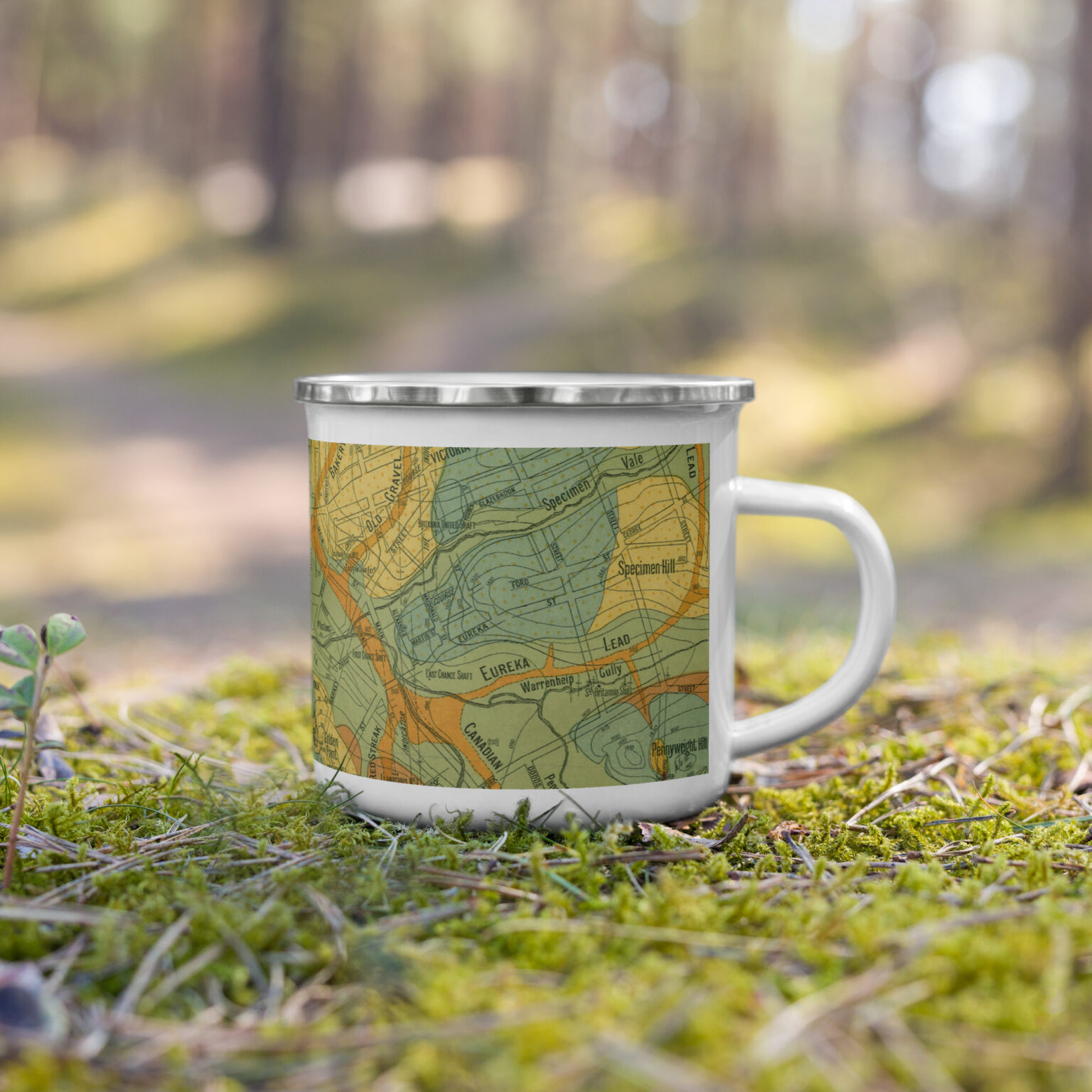 Ballarat Historical Goldfields Map – Enamel Camping Mug - Historical ...