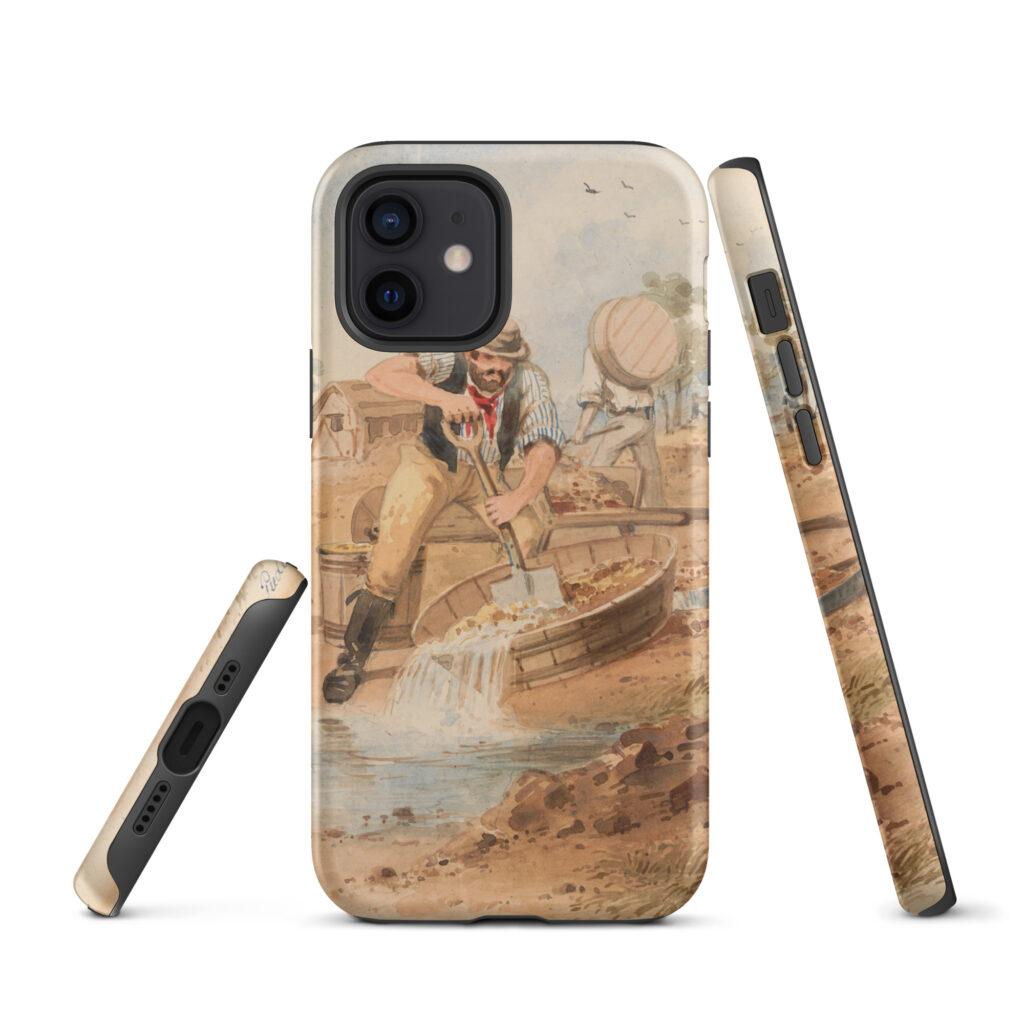 Gold Puddling – Tough iPhone Case - Historical Gold Maps