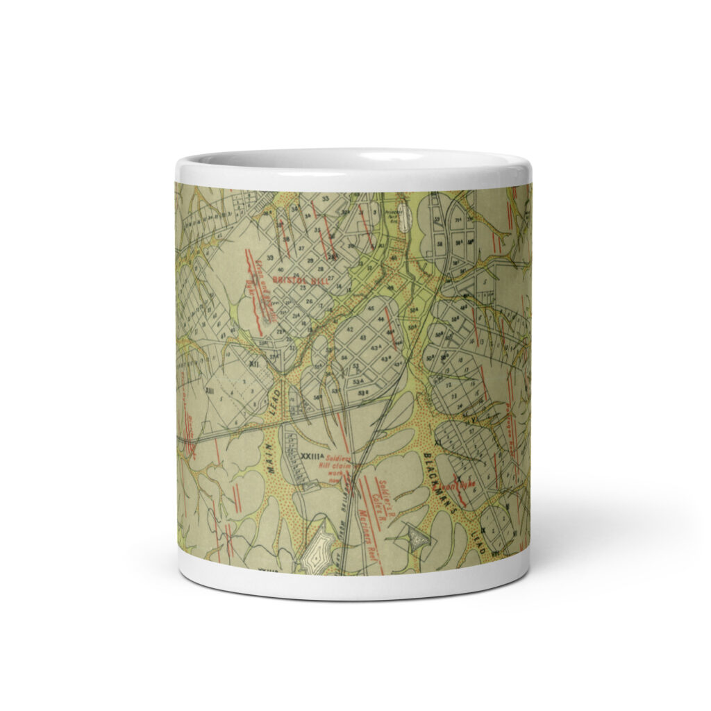 Maryborough Historical Goldfields Map – Coffee Mug - Historical Gold Maps
