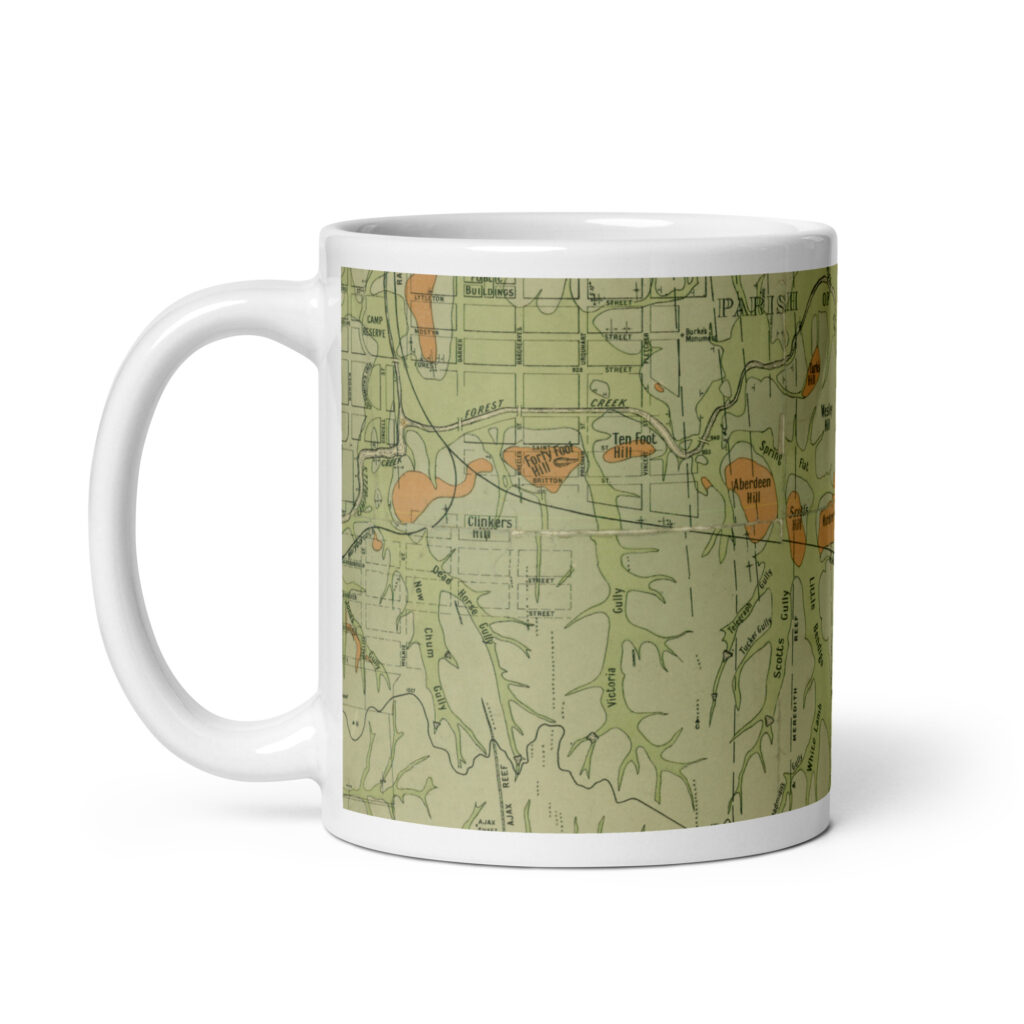 Castlemaine – Chewton – Forest Creek Historical Goldfields Map – Coffee ...
