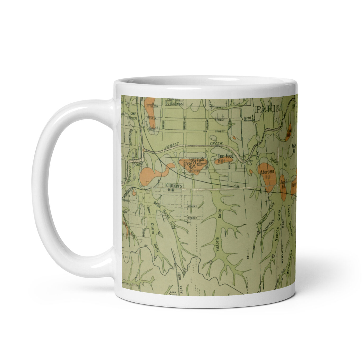 Castlemaine – Chewton – Forest Creek Historical Goldfields Map – Coffee ...