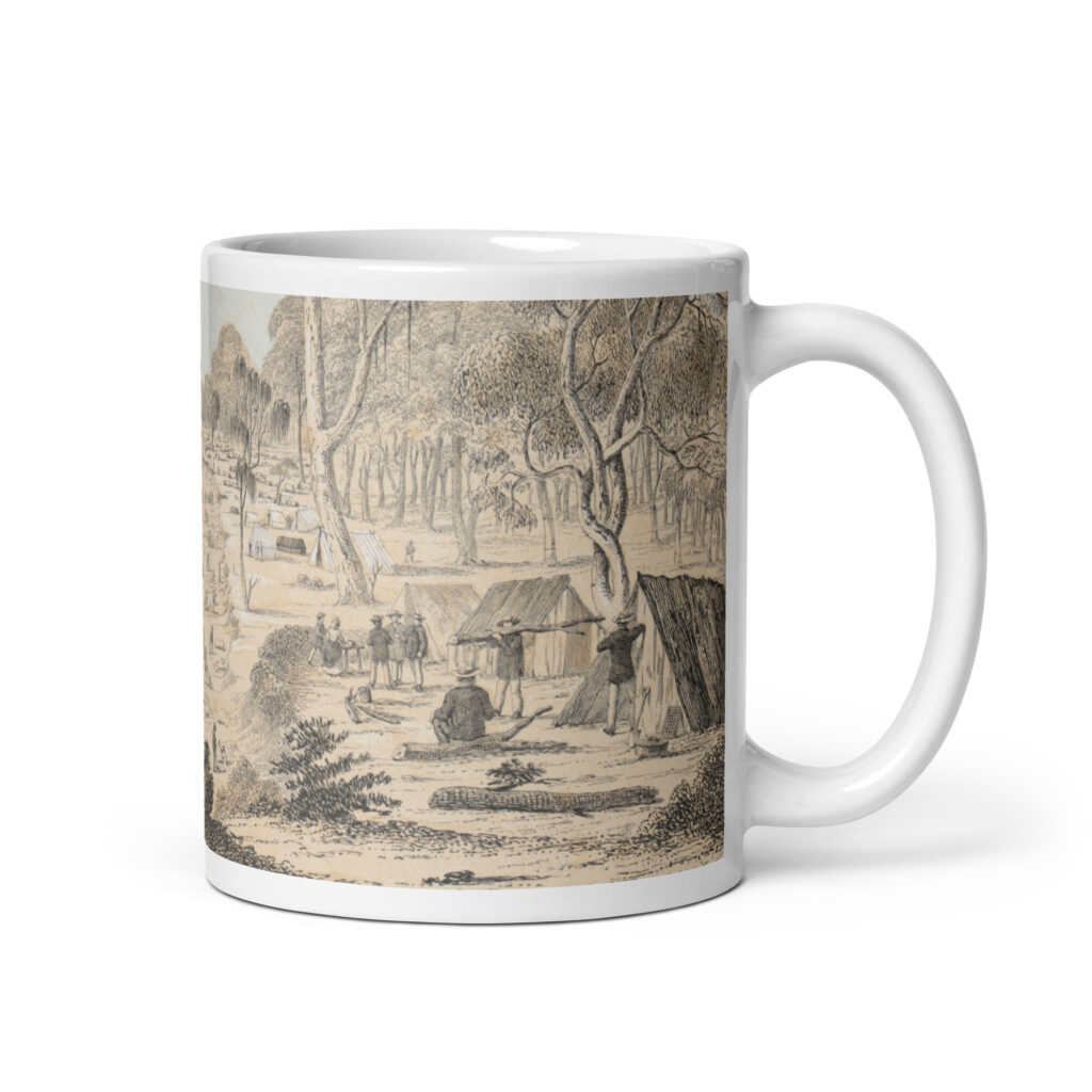 Forest Creek Diggings, Mount Alexander – Coffee Mug - Historical Gold Maps